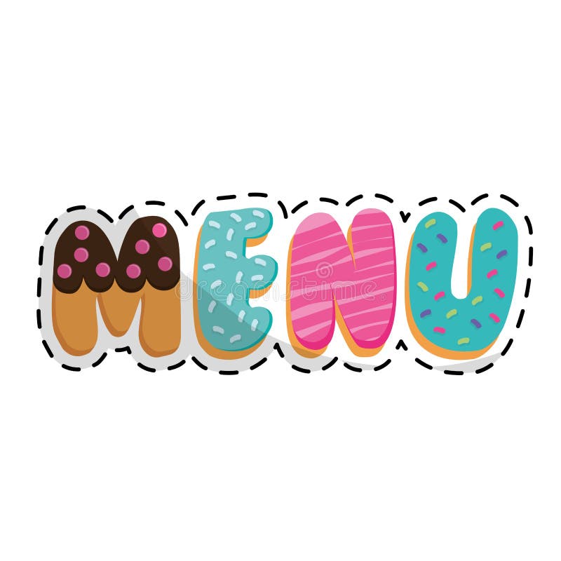 Menu letters stock vector. Illustration of cooking, coffee - 20053894