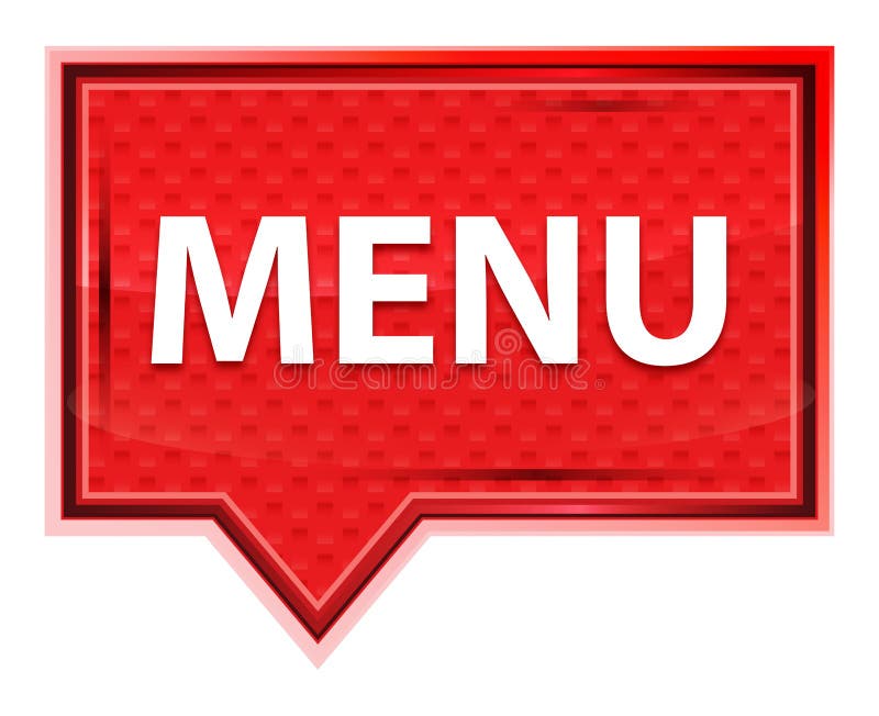 Menu Misty Rose Pink Banner Button Stock Illustration - Illustration of ...