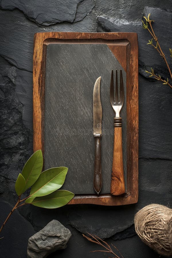 Menu Mockup with Copy Space for Text or Design Stock Illustration ...