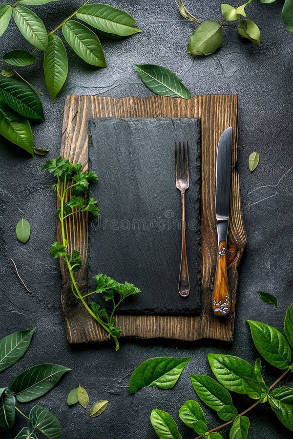 Menu Mockup with Copy Space for Text or Design Stock Illustration ...