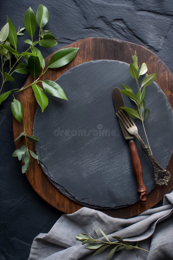 Menu Mockup with Copy Space for Text or Design Stock Illustration ...