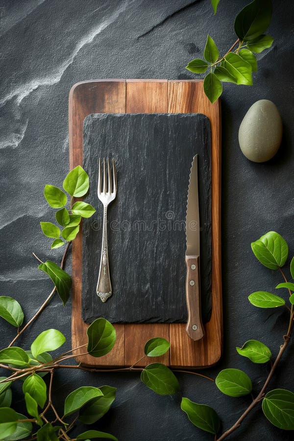 Menu Mockup with Copy Space for Text or Design Stock Illustration ...