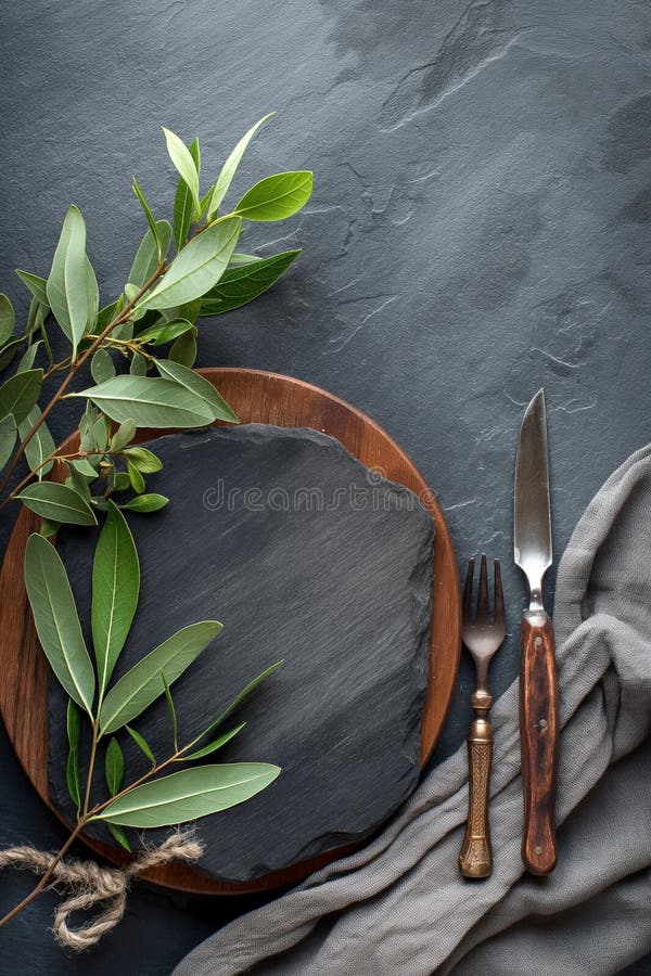 Menu Mockup with Copy Space for Text or Design Stock Illustration ...