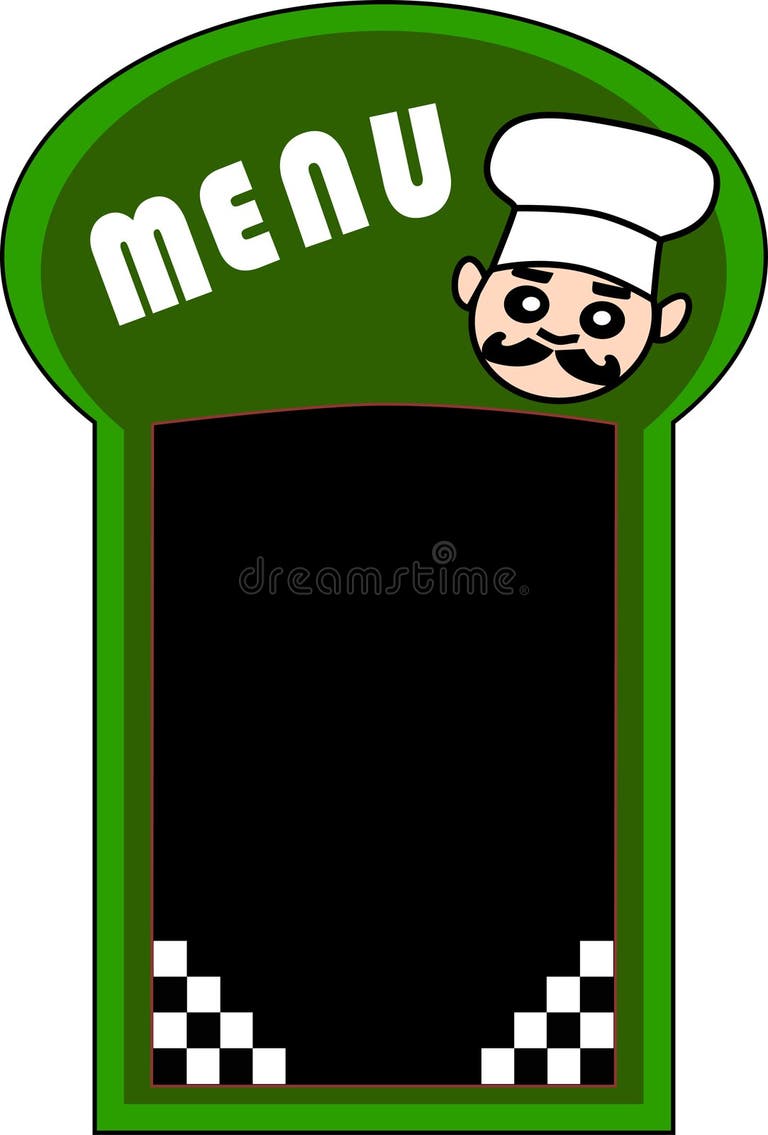 Empty Menu Board Cutout Stock Illustrations – 62 Empty Menu Board ...