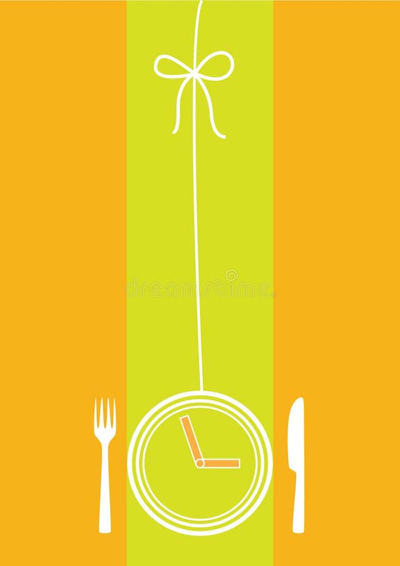 Menu Pendant Le Temps De Repas Illustration Stock - Illustration du ...