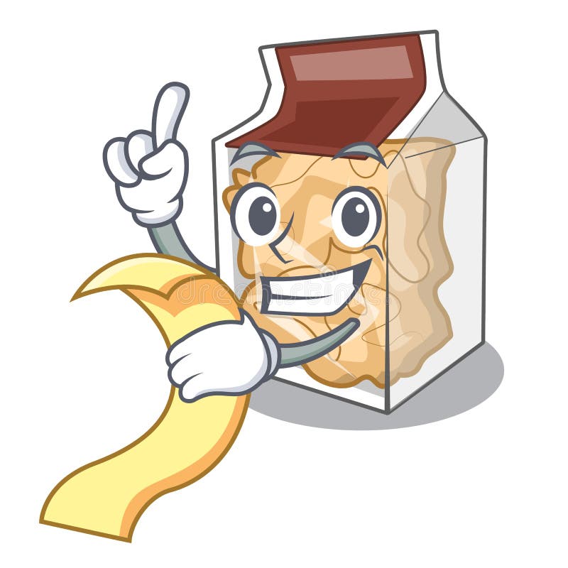 With Menu Pork Rinds in the Mascot Shape Stock Vector - Illustration of ...