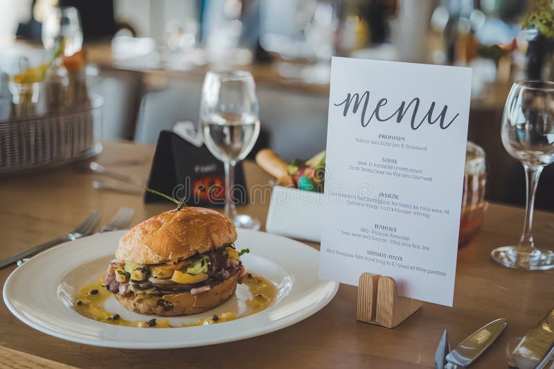 Menu poster social media stock illustration. Illustration of menu ...