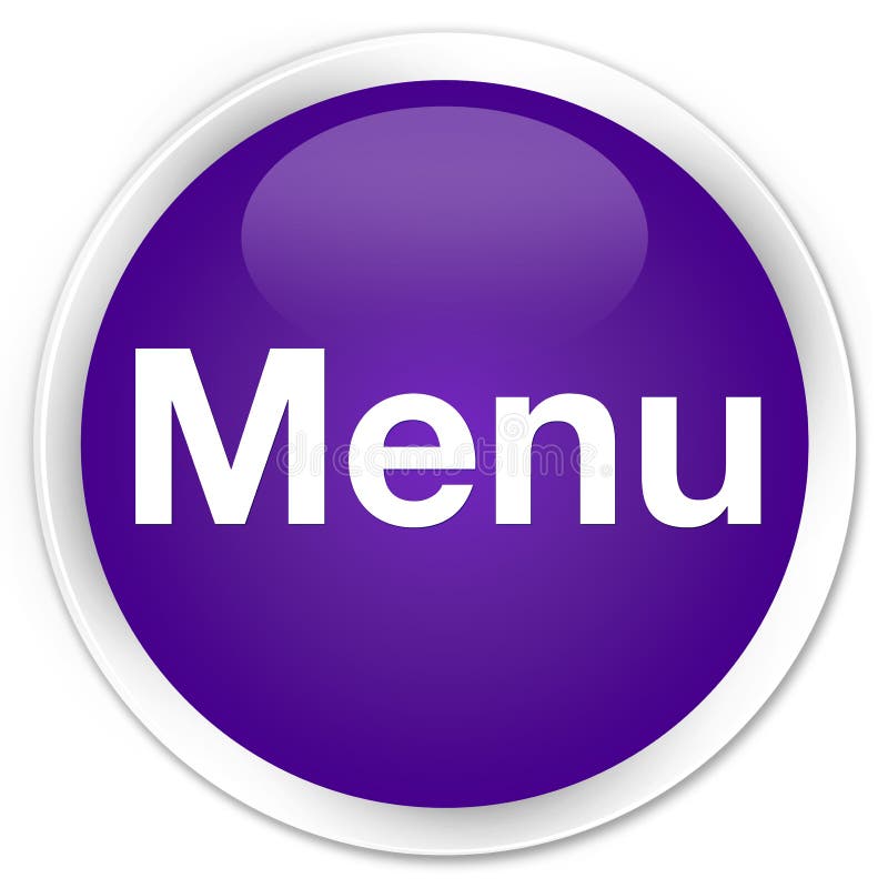 Menu Premium Red Round Button Stock Illustration - Illustration of menu ...