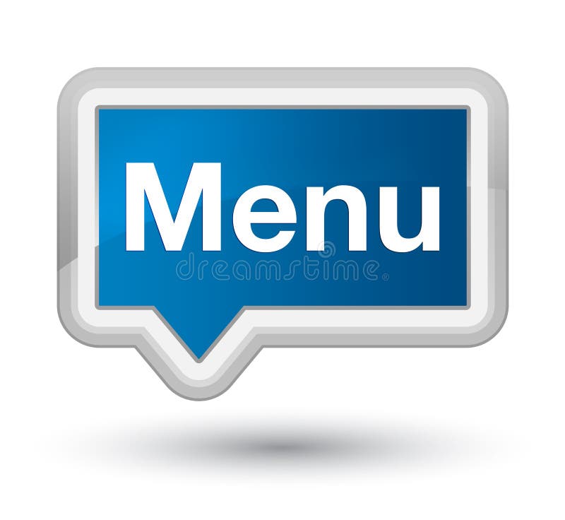 Menu Prime Blue Banner Button Stock Illustration - Illustration of ...