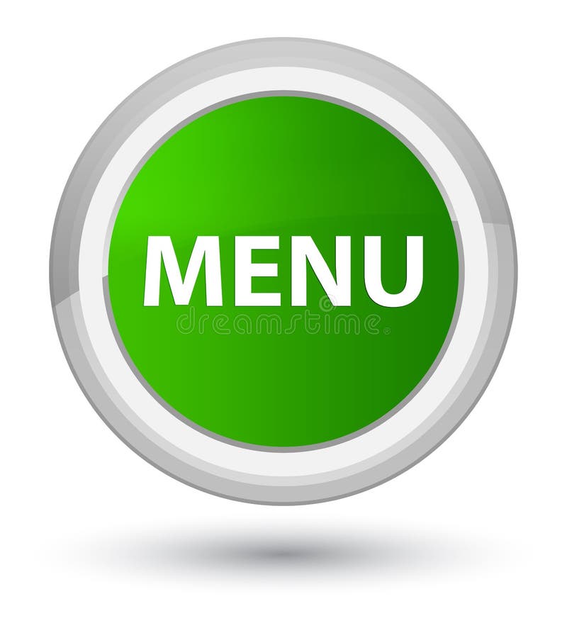 Menu Prime Green Banner Button Stock Illustration - Illustration of ...
