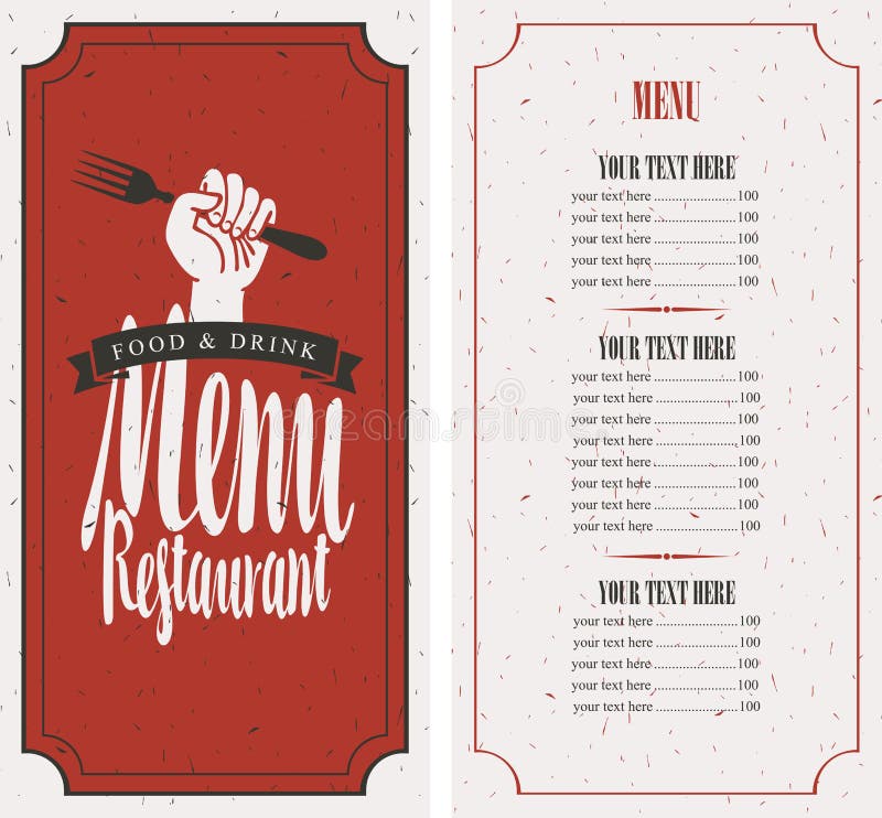 Red Menu Background Stock Illustrations – 85,210 Red Menu Background ...