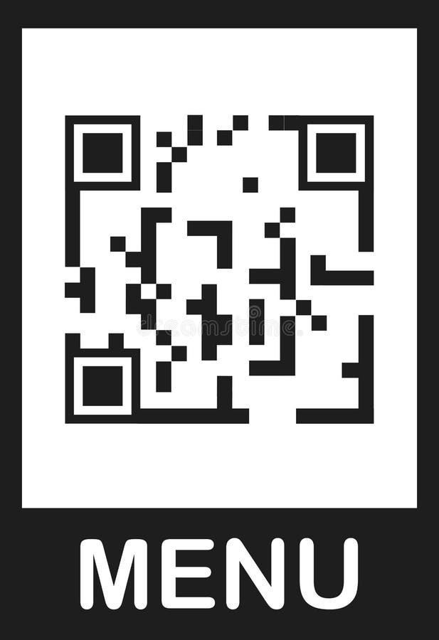 The Menu of the Restaurant, Cafe by QR Code. Stock Vector ...