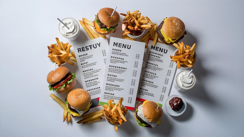 A Menu for a Restaurant Called Menus with the Menu for the Menu Stock ...