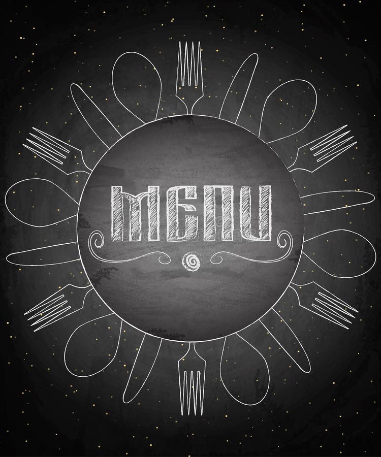 Menu of Restaurant on Scratch Grunge Texture Background Stock ...