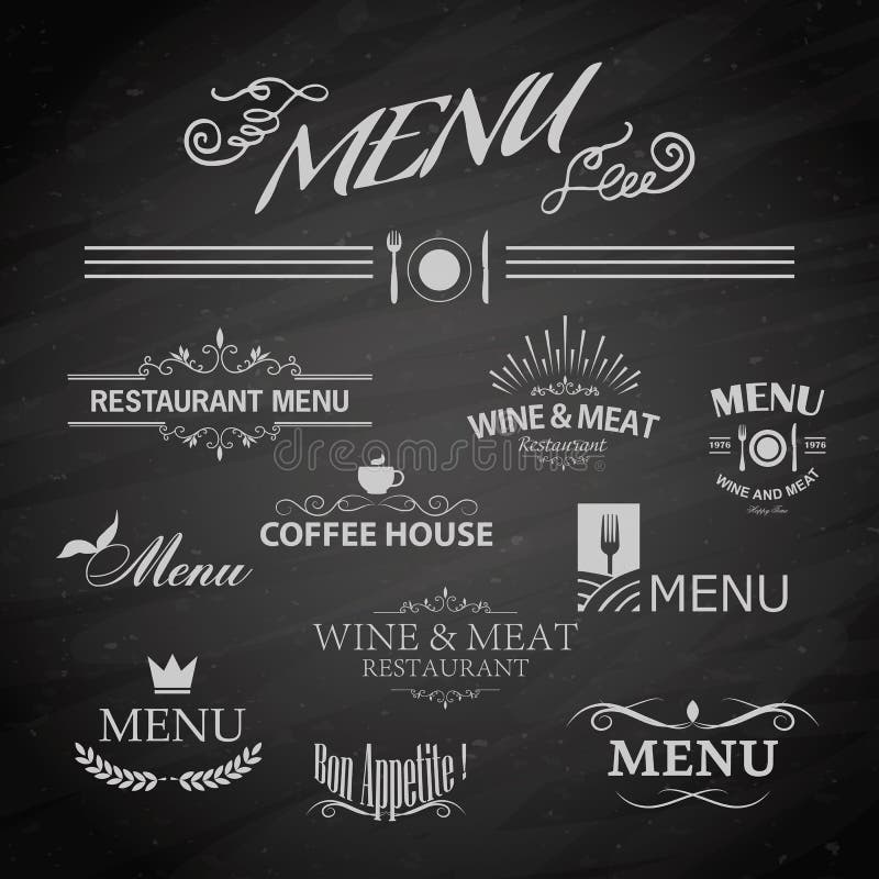Menu for restaurant stock vector. Illustration of poster - 51791339