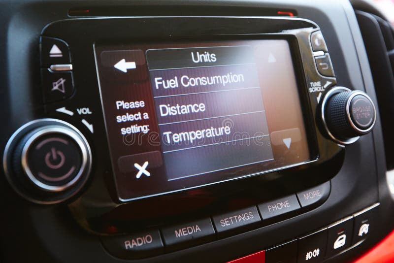 Menu and Select Button on Multimedia Control Panel of Head Unit in ...