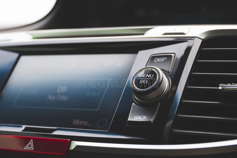 Menu and Select Button on Multimedia Control Panel of Head Unit in ...