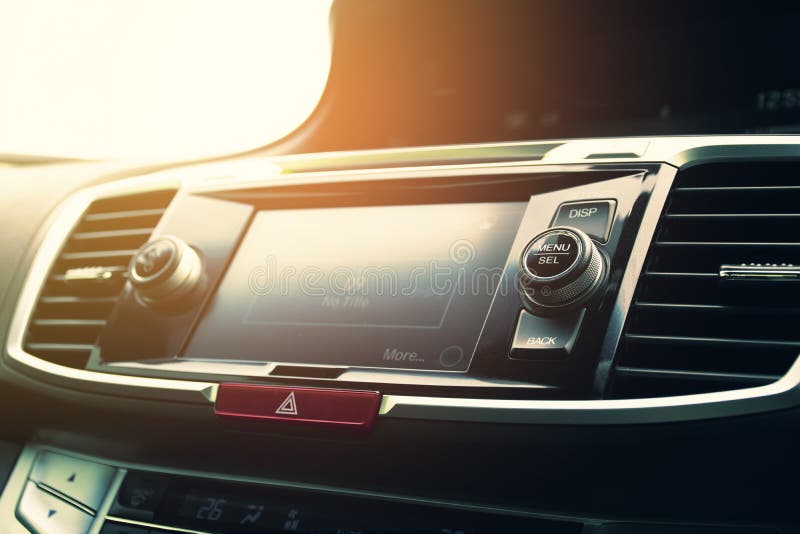 Menu and Select Button on Multimedia Control Panel of Head Unit in ...