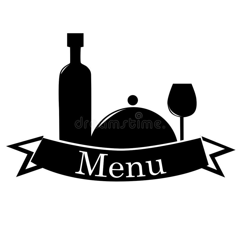 Menu silhouette stock illustration. Illustration of spoon - 34945426