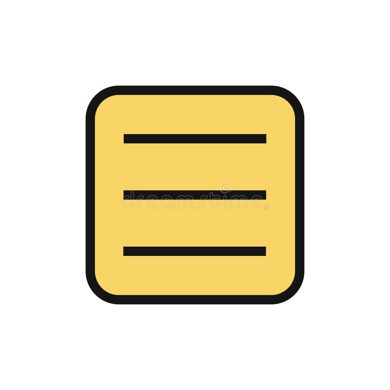 Menu Sound Line Icon Isolated on White Background. Black Flat Thin Icon ...