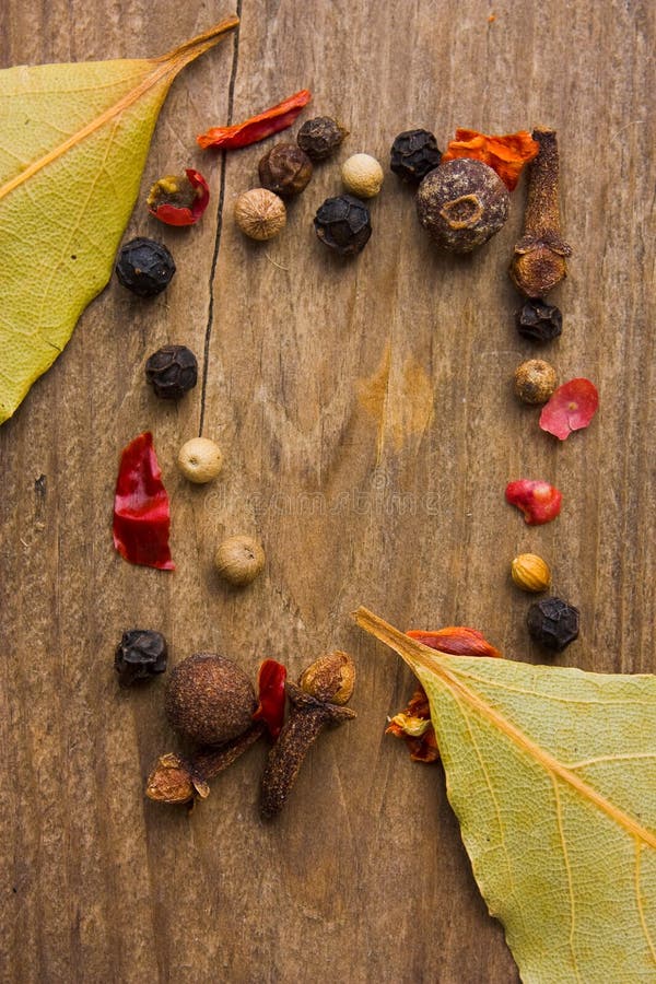 Menu of the spices stock photo. Image of vintage, retro - 18685222