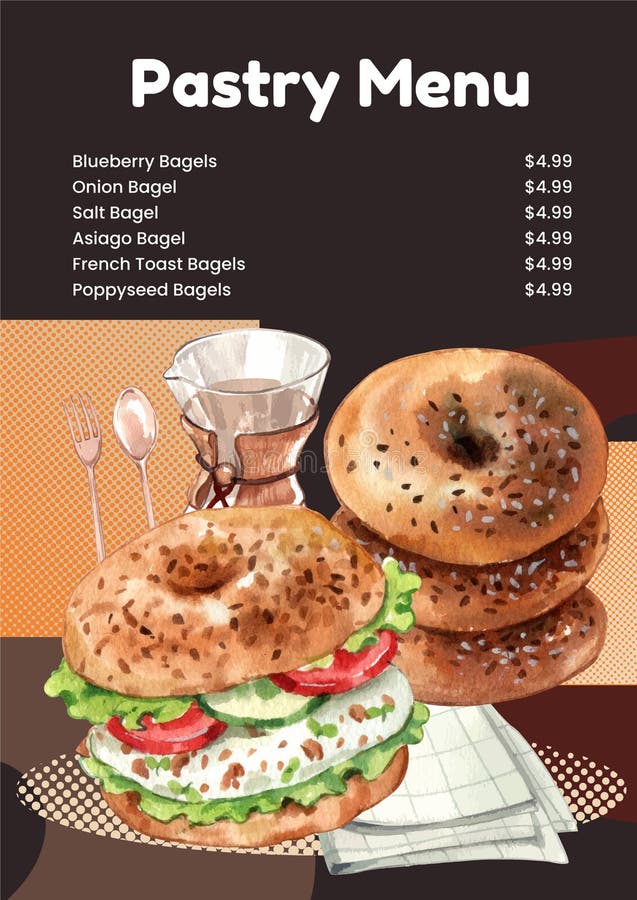 Bagel Ads Stock Illustrations – 46 Bagel Ads Stock Illustrations ...