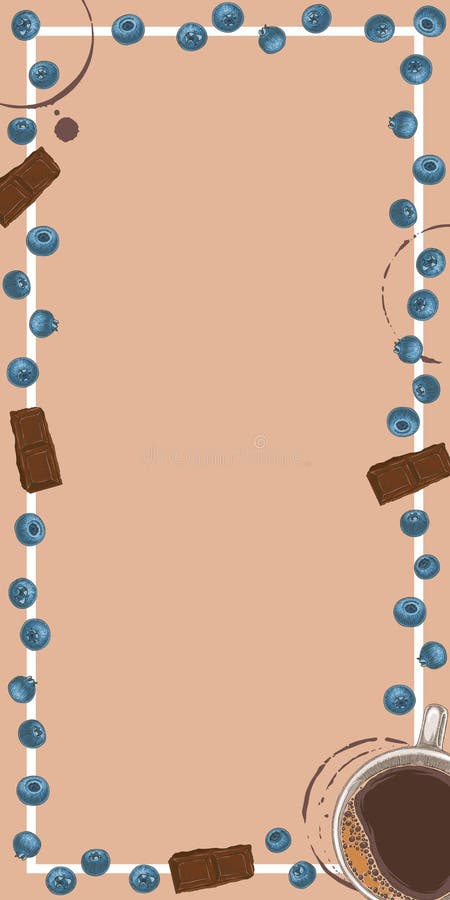 Menu Template with Coffee and Dessert Stock Vector - Illustration of ...