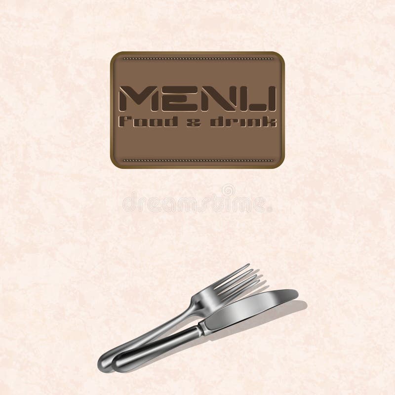 Menu Template in Jeans Style Stock Vector - Illustration of menu, food ...