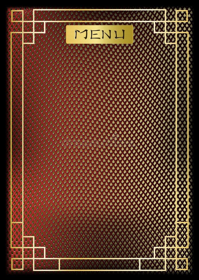 Menu Template in Jeans Style Stock Vector - Illustration of drink ...