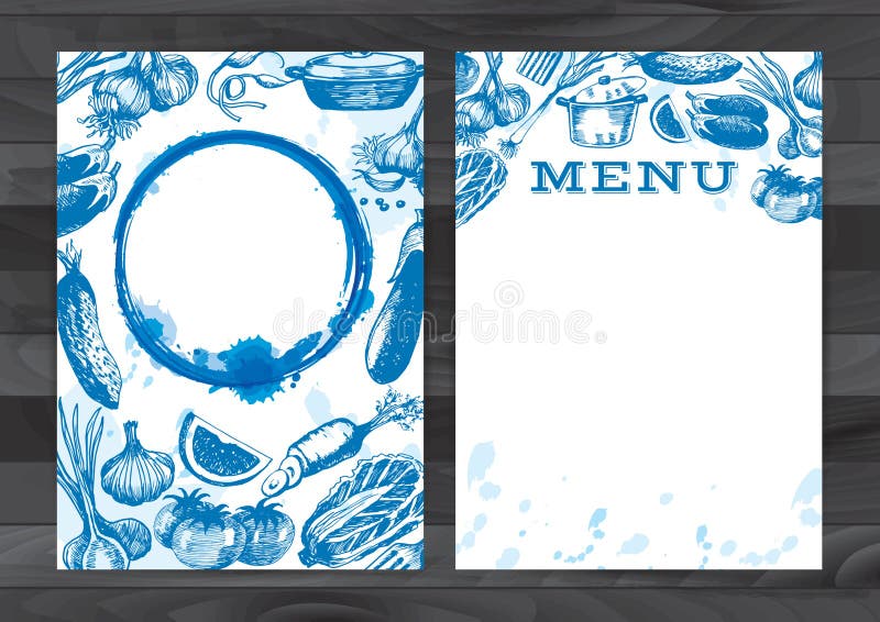 Menu Template. Vector Illustration Decorative Design Stock Vector ...