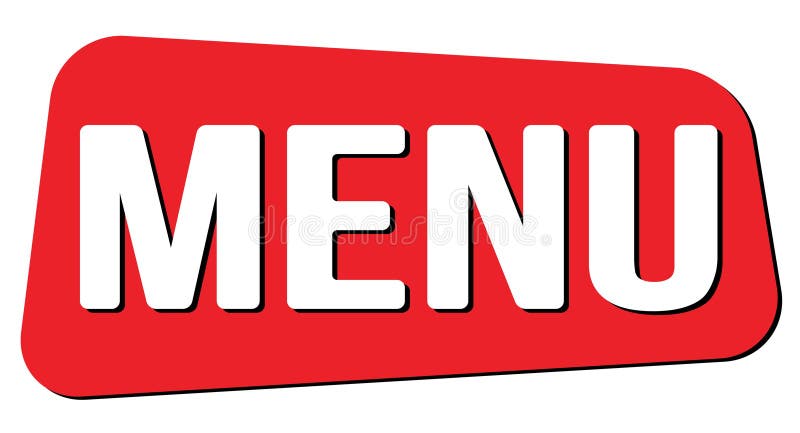 MENU of the DAY Text on Blue Round Stamp Sign Stock Illustration ...