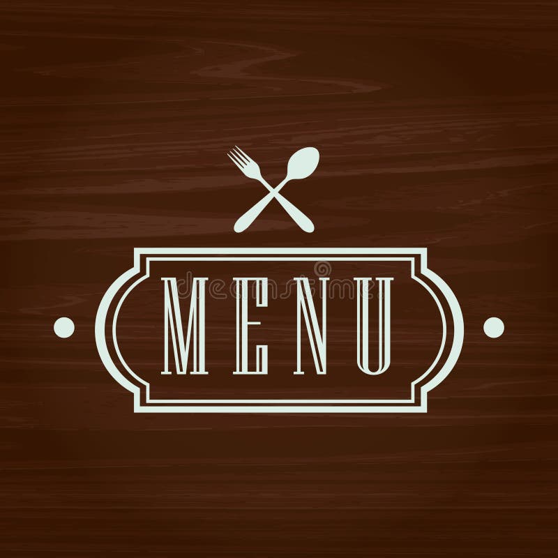 Menu Text. Vector Illustration Decorative Design Stock Vector ...