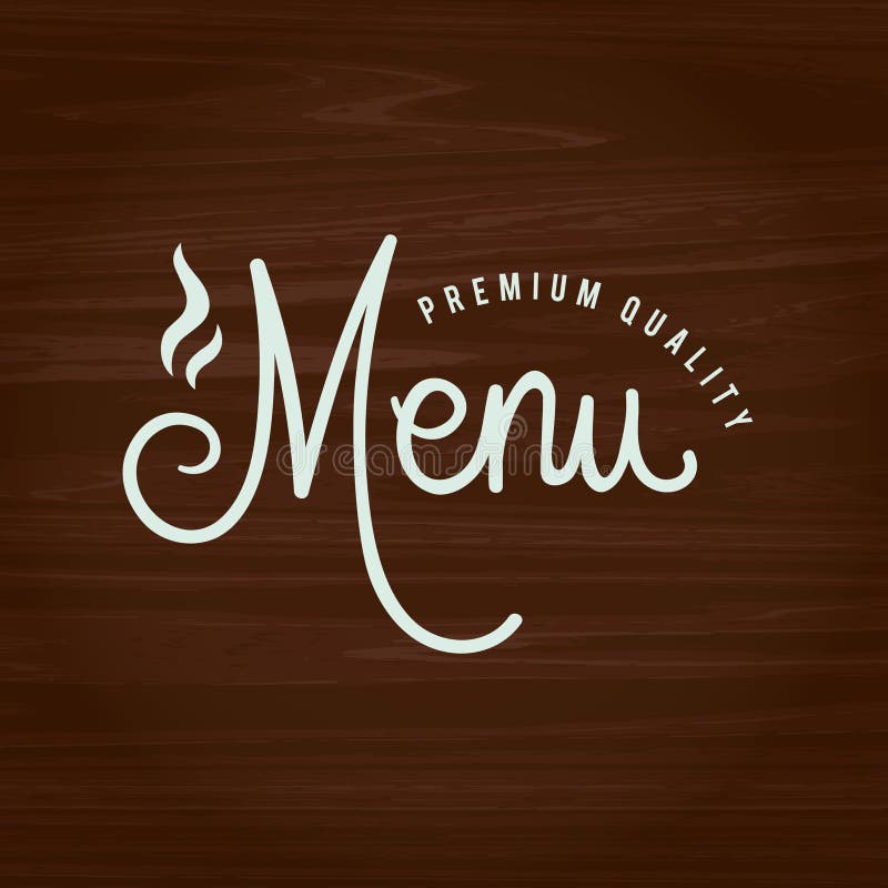 Menu Text. Vector Illustration Decorative Design Stock Vector ...