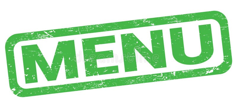 MENU of the DAY Text on Blue Round Stamp Sign Stock Illustration ...