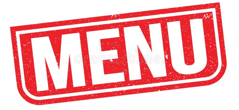 MENU of the DAY Text on Blue Round Stamp Sign Stock Illustration ...