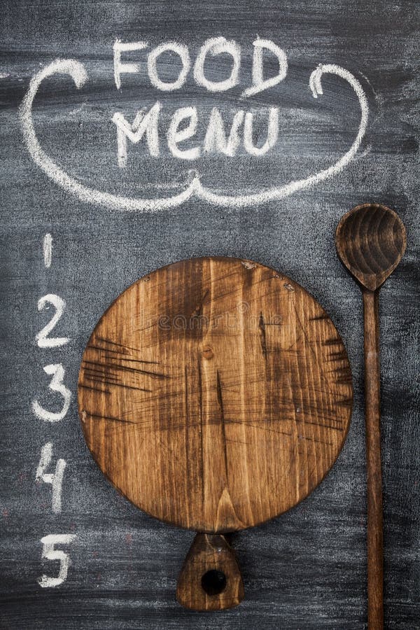 Menu Title Written with Chalk Stock Image - Image of chalk, list: 39209439