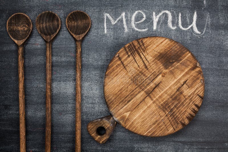 Menu Title Written with Chalk Stock Photo - Image of menu, business ...