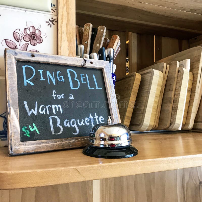 Menu To Ring Bell for Service Stock Photo - Image of ding, boards ...