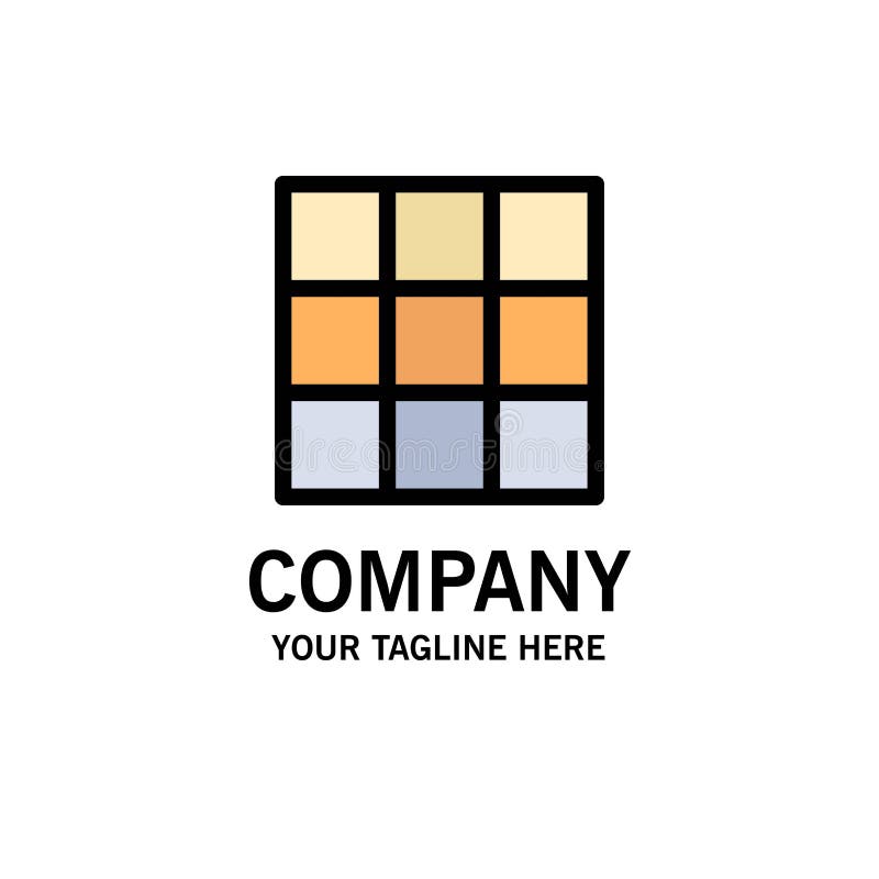 Menu, Ui, Basic Business Logo Template. Flat Color Stock Vector ...