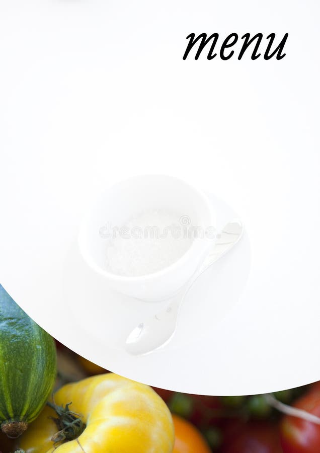 Menu and vegetable stock photo. Image of bistro, layout - 102558492