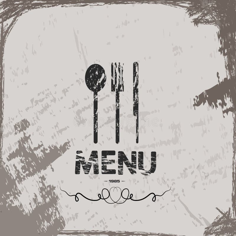 Menu Vintage Abstract Grunge Background Stock Illustration ...