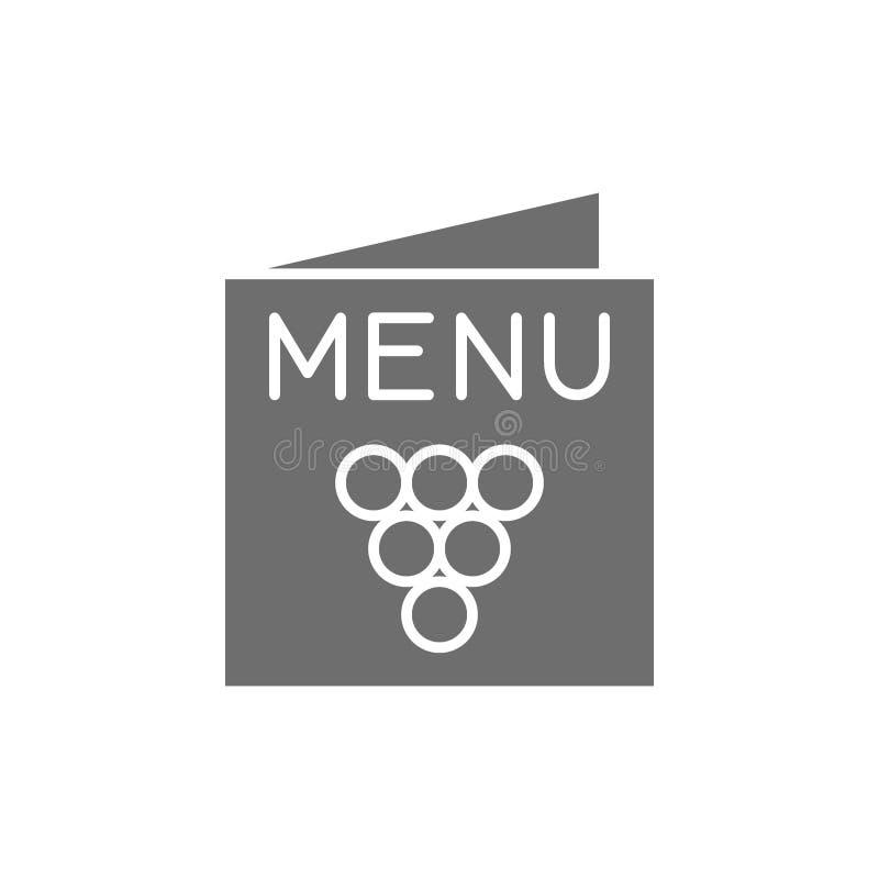 Menu, Wine List Line Icon. Isolated on White Background Stock Vector ...