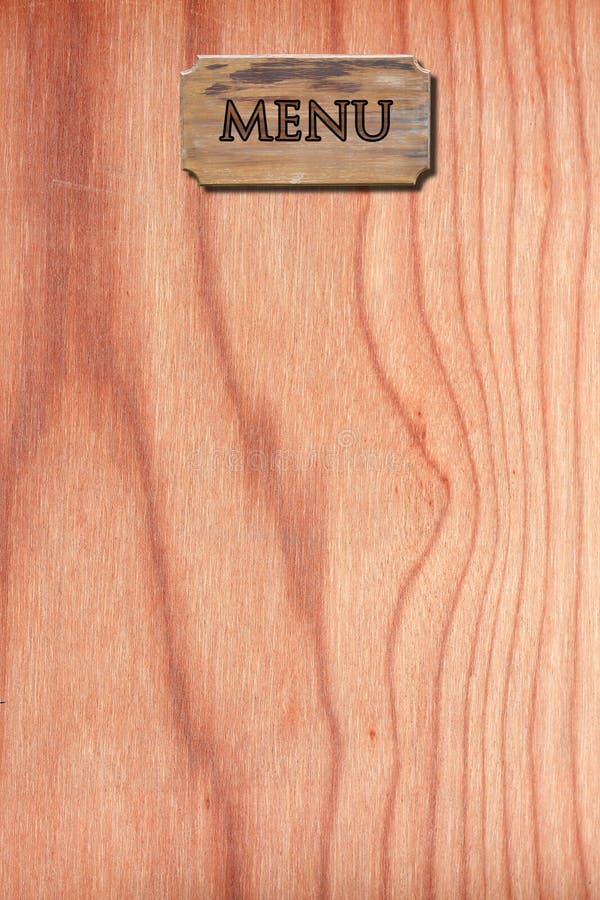 Menu wood on wood wall stock photo. Image of erase, memory - 20415360
