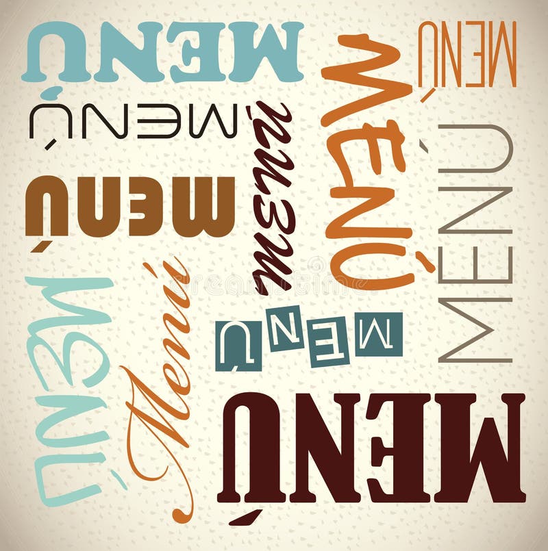 Menu stock vector. Illustration of design, black, cook - 31017187