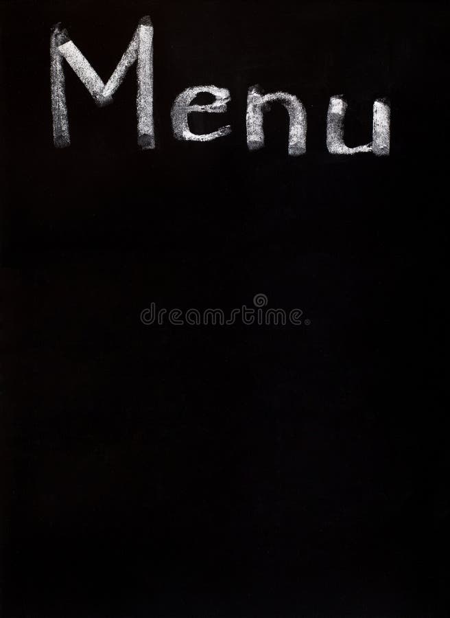 Menu Written Chalkboard Stock Images - Download 326 Royalty Free Photos
