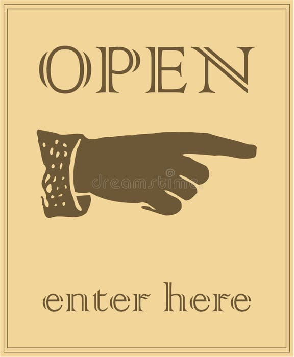 Open Here Sign Stock Illustrations – 2,221 Open Here Sign Stock ...