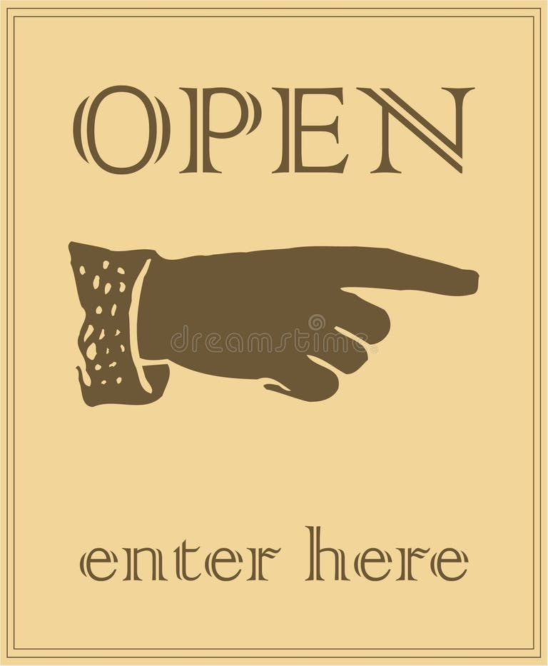 Open Here Sign Stock Illustrations – 2,221 Open Here Sign Stock ...