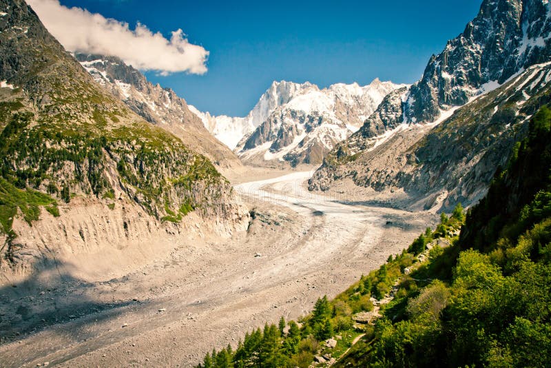 Mer de Glace, Sea of Ice stock photo. Image of peace - 28030132