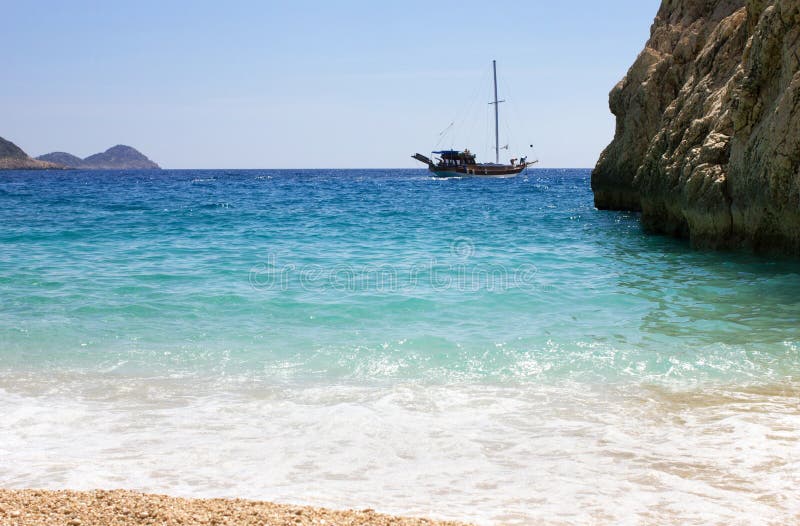 Plage de mer en Turquie image stock. Image du reste, jour - 41500389