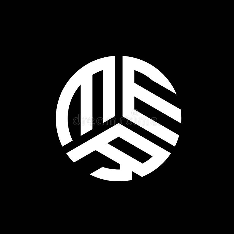 MER Letter Logo Design on Black Background. MER Creative Initials ...